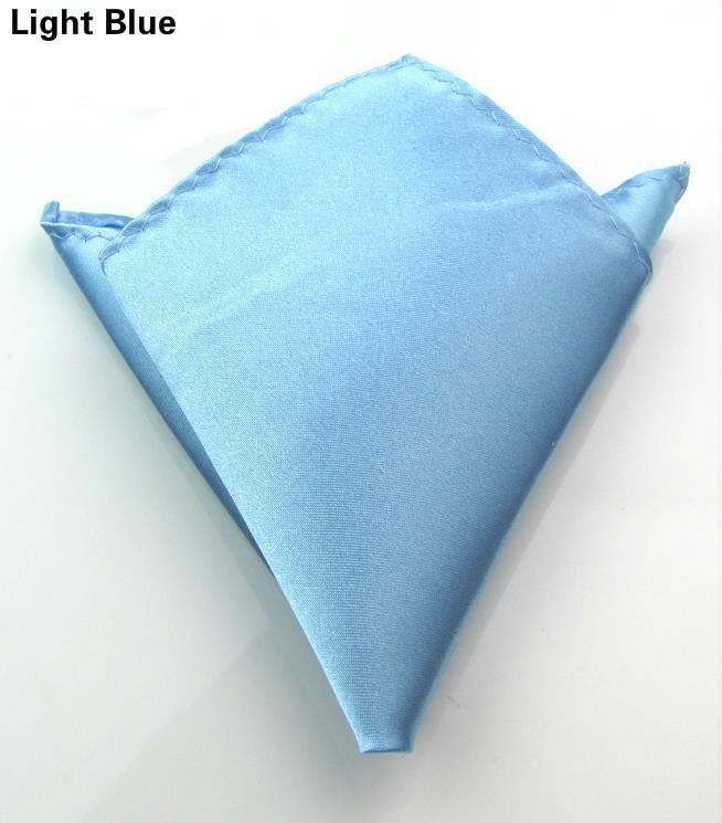 Men's Satin Silk Pocket Square Hankie Hankerchief Wedding Party Formal ...