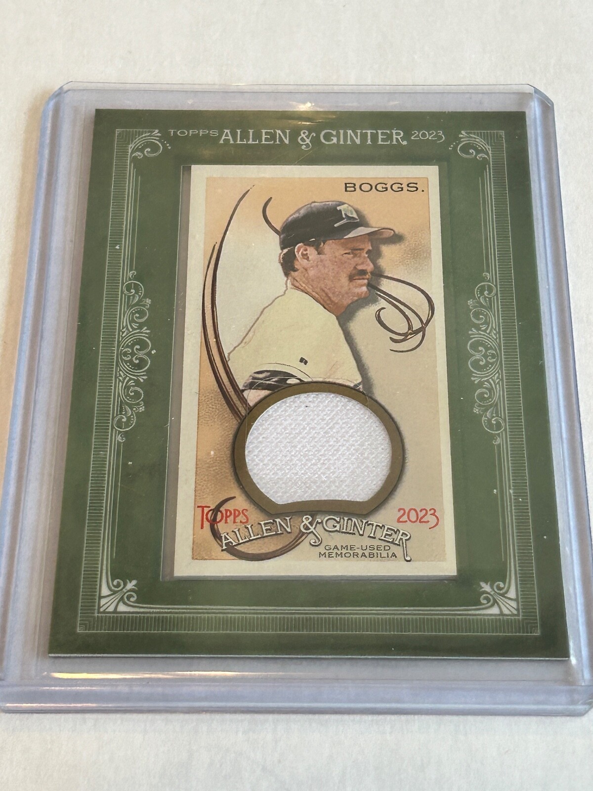 2023 ALLEN & GINTER WADE BOGGS RELIC CARD-TAMPA BAY HALL OF FAMER | eBay