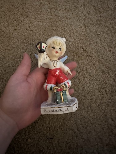 Vintage Lefton December Angel Boy 1957 Figurine #556 Christmas Decor | eBay
