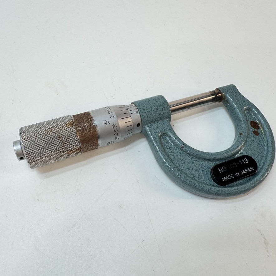 Mitutoyo Outside Micrometer 103-113 Carbide Tips | eBay