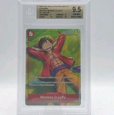 One Piece Monkey D. Luffy ST21-014 Alt Art - BGS 9.5 | eBay