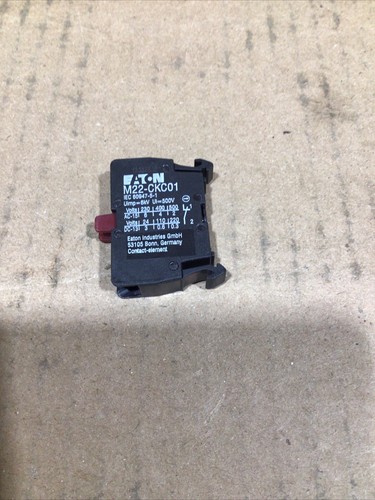 Eaton Moeller M22-CKC01 Contact Block M22CKC01 IEC 60947-5-1 | eBay