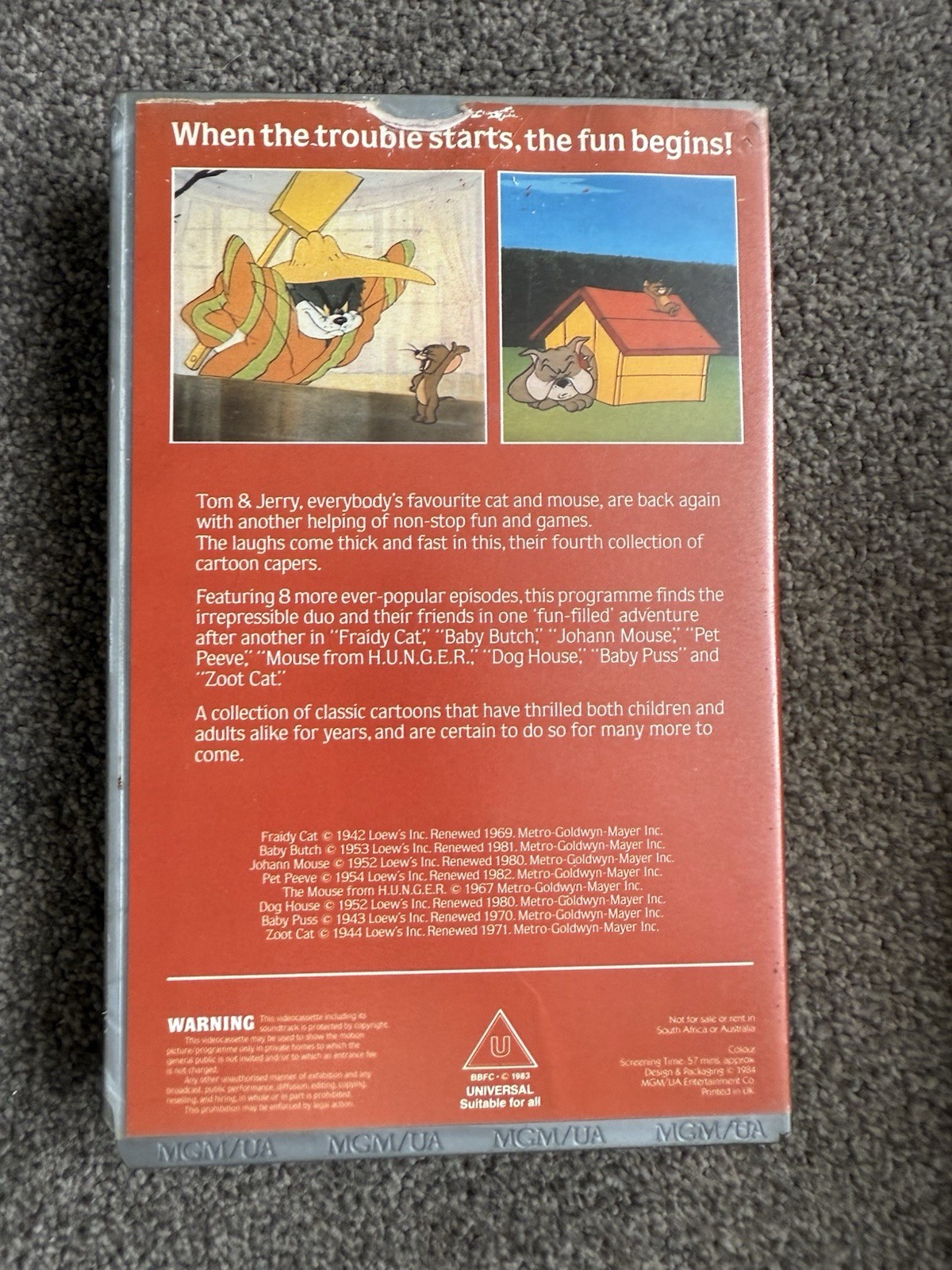 Tom And Jerry VHS Tapes - Classic, Original And Retro | eBay UK