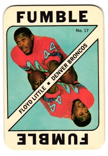 1971 Topps Floyd Little Game Inserts 17 SET BREAK | eBay
