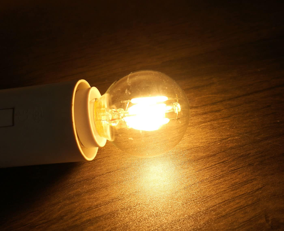 2-Pack E17 Mini Globe Bulb S11 LED Light Bulb,E17 Intermediate Base 4W ...