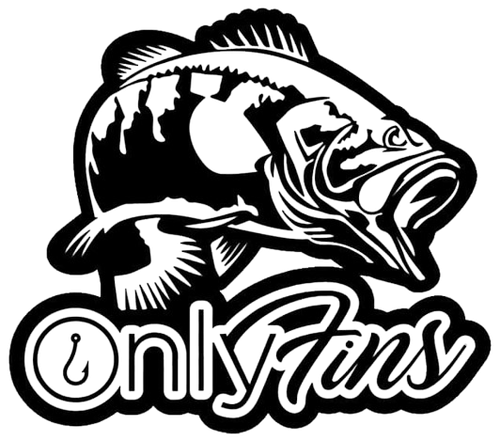 Only Fins Bass Fish Fishing Premium Waterproof Vinyl Window Decal ...