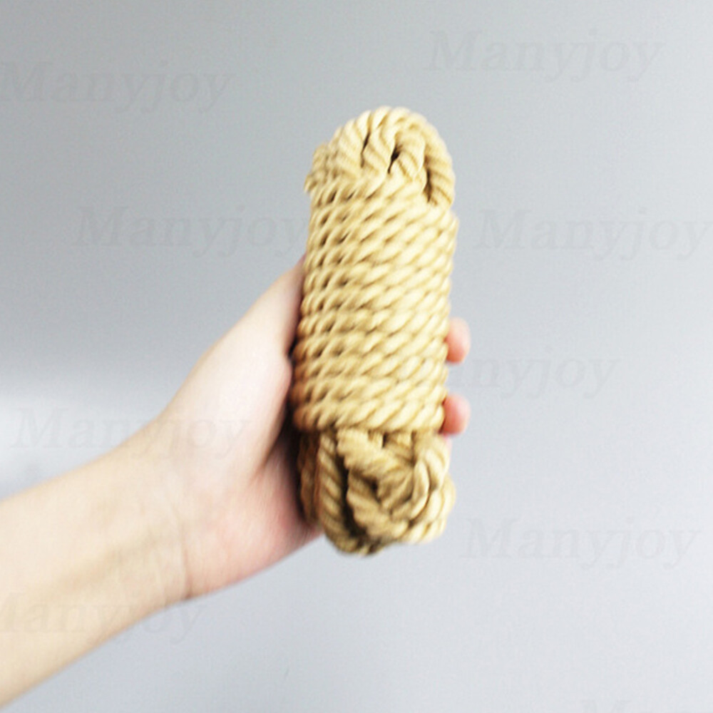 33ft/10M Thicken Cotton Hemp Rope Restraint Japanese Shibari Arm ...