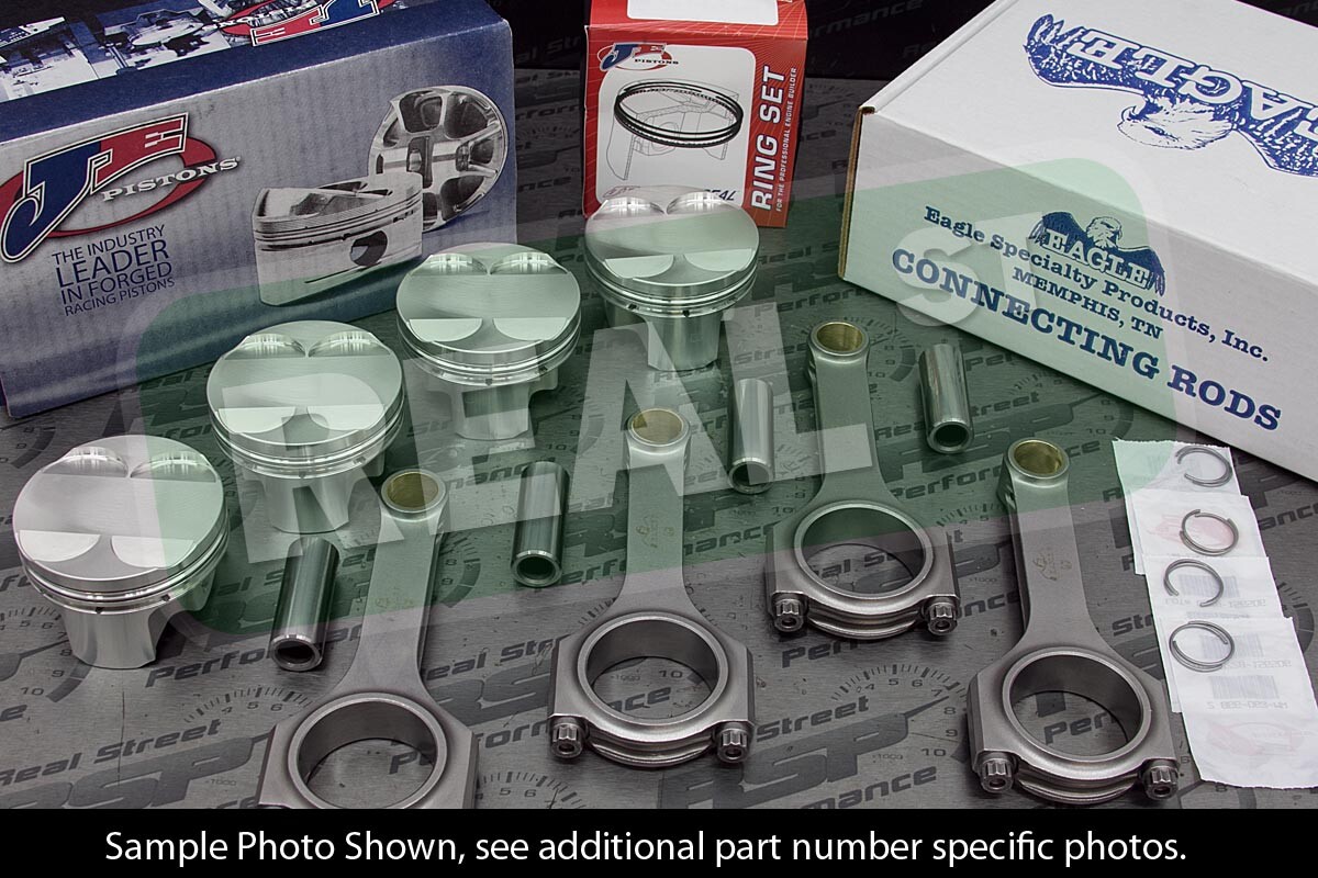 JE Forged Pistons Eagle H Beam Rods Honda Prelude H22 H22A1 H22A4 87mm ...
