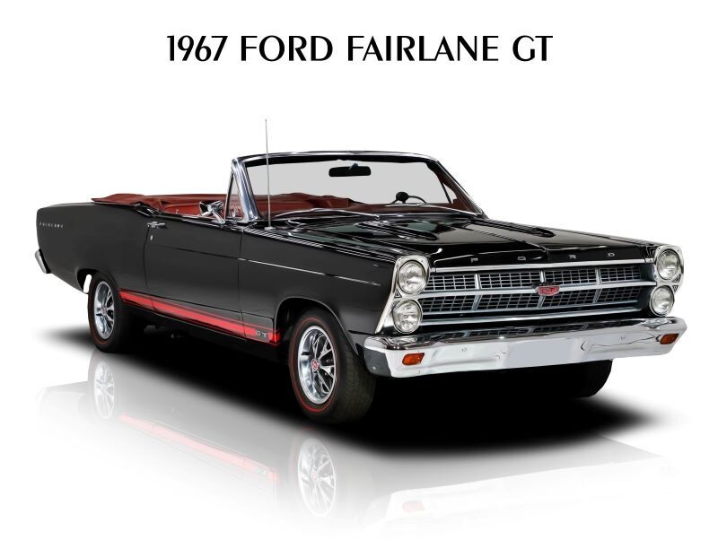 1967 Ford Fairlane GT Convertible NEW Sign 18"x24" USA STEEL XL Size 4 ...