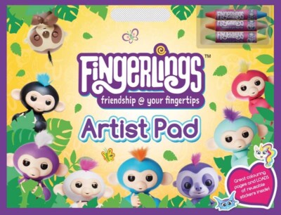 Fingerlings A3 Artist Pad Kids Colouring Book with Crayons - Free P&P ...