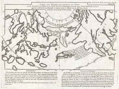 1758 Buache Map of the Arctic after Kaempfer (Considerations) | eBay