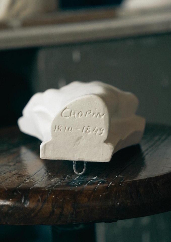 Frédéric Chopin's Hand Plaster Cast Sculpture, Handmade by Nicholas H ...