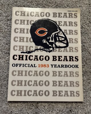 1983 Chicago Bears Official NFL Yearbook McMahon Payton Singletary | eBay