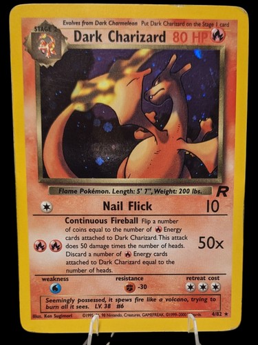 2000 Pokemon Team Rocket Dark Charizard 4/82 Holo *MP* | eBay