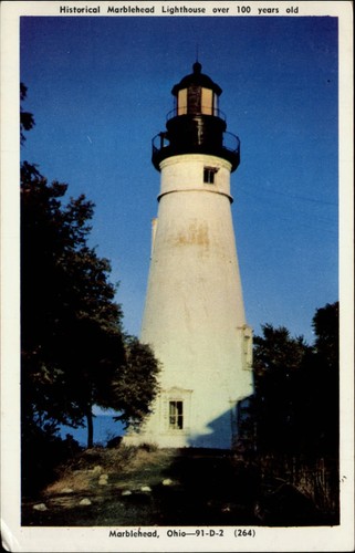 Marblehead Lighthouse Marblehead Ohio vintage postcard s721 | eBay