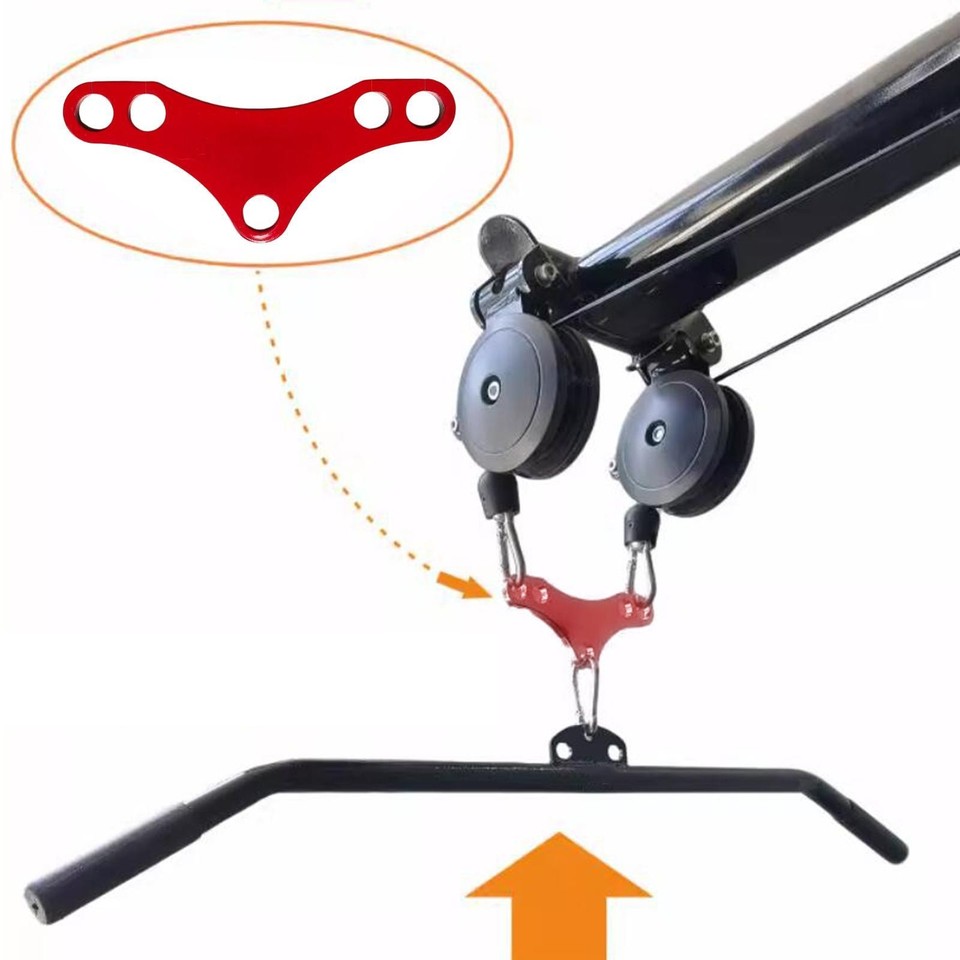 Versatile Steel Pull Up Bar Joint Double to Single Adapter Plate Gym ...