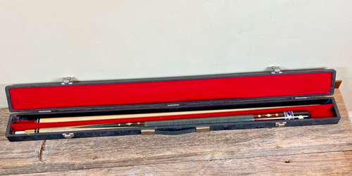 Vintage Players Edge Pearl Inlay Pool Cue 2 Piece 1990 Taiwan Case 18oz ...