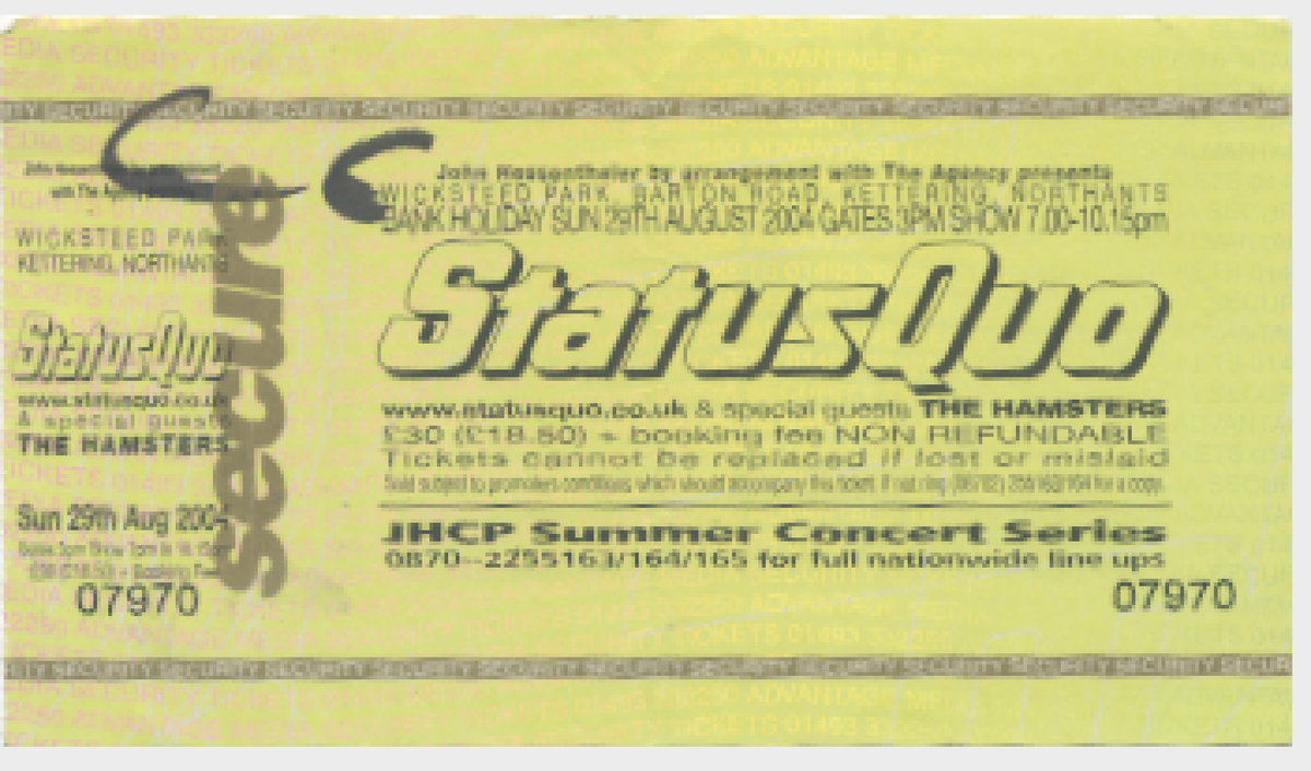 Ticket Stub Quotes