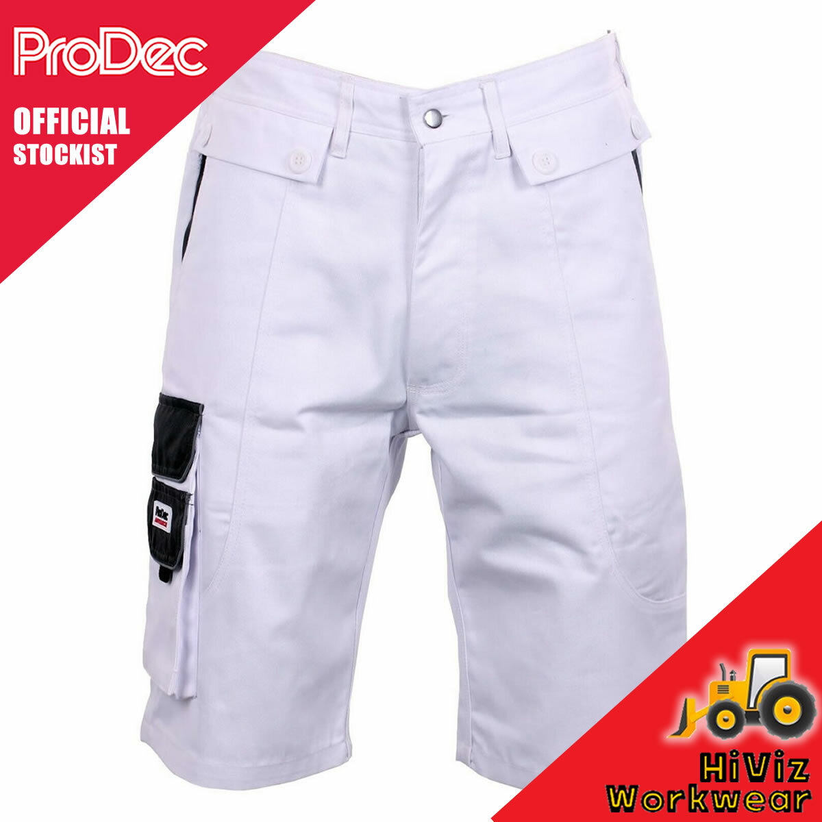 ProDec Painters Shorts Decorator Work Cargo Pockets Combat Stain ...