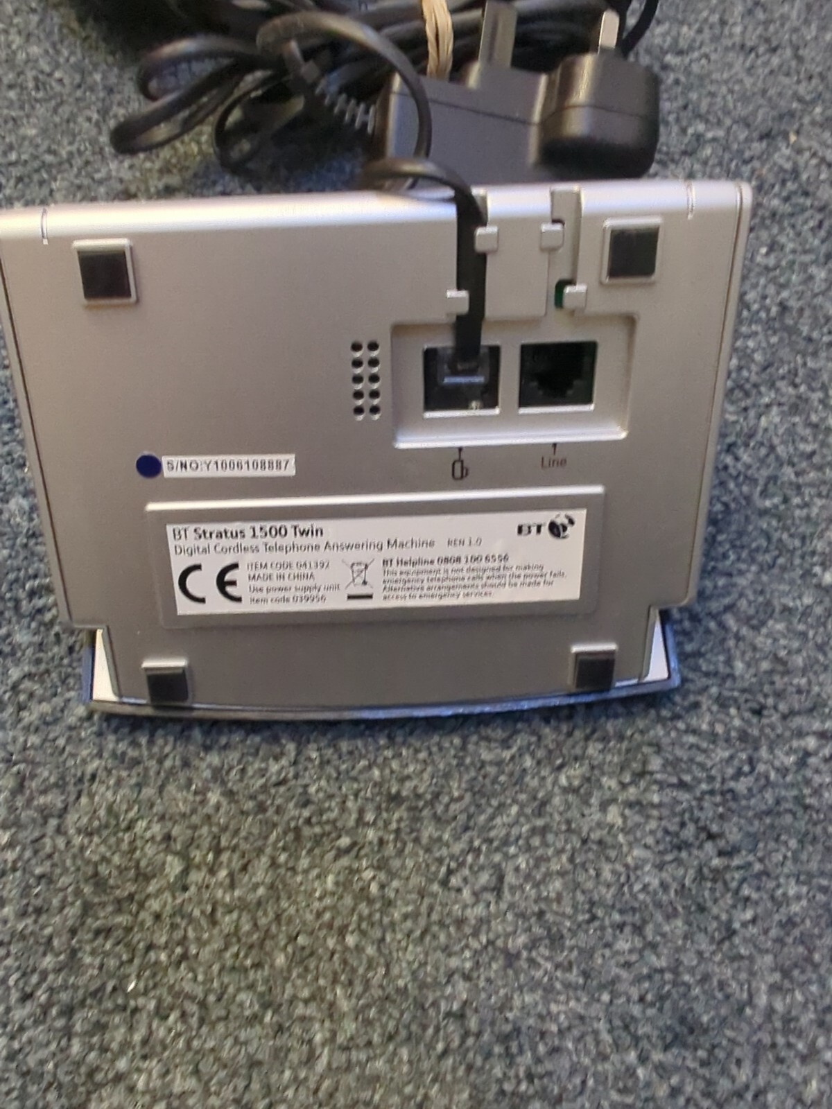 BT Graphite 1500 PHONES Digital Cordless X2 Handsets Answering Machine ...