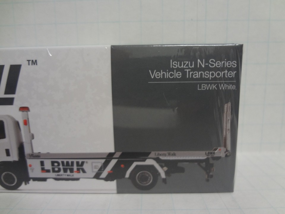 Mini GT Isuzu N-Series Vehicle Transporter LBWK White 1:64 Scale NEW in ...