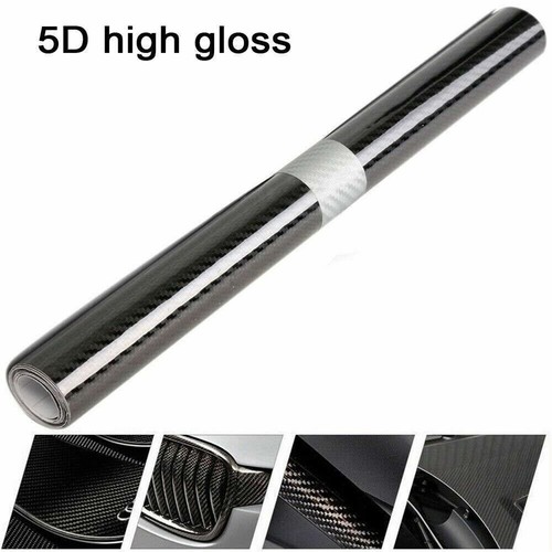 5D Carbon Fiber Vinyl Car Wrap Sheet Roll Film Sticker Decal Paper ...