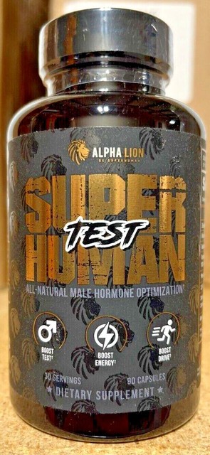 Alpha Lion Super Human Test All-Natural Male Testosterone Booster 90 ...