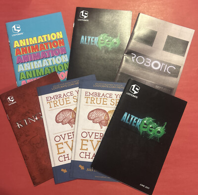 Lot of 7 - Loot Crate Magazines Booklets / Info Cards | eBay
