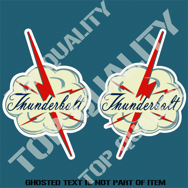 BSA THUNDERBOLT DECAL STICKER X2 BOBBER BSA VINTAGE MOTORCYCLE DECALS ...