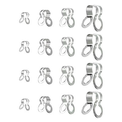 100Pcs Ball Chain Connectors Stainless Steel Double Ring Pull Chain ...