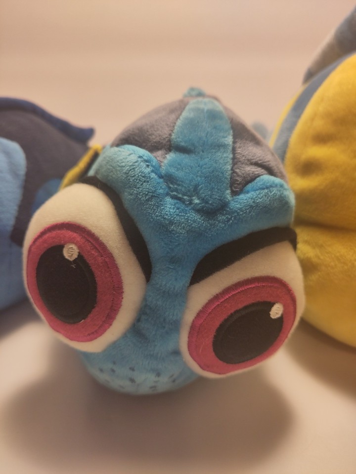 Disney Plush Fish Flounder & Dory -Disney Store + Ty - Little Mermaid ...