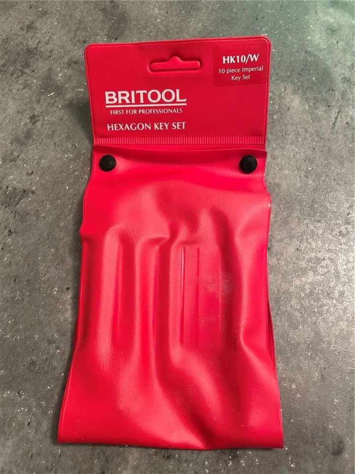 Original Britool Professional 10 piece Imperial Hex Hexagon Key Set ...