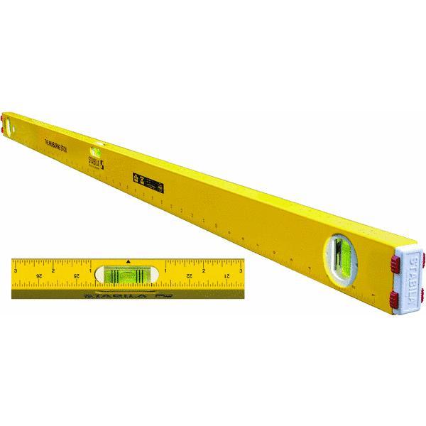 (1)-Stabila 48" Level Measuring Stick 3 Layout Scales Three Bubble ...