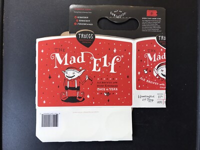The MAD ELF 6 pack Beer Cardboard Carton. Troegs Brewing. Ale Brewed ...
