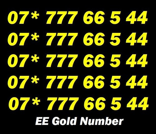 EE Sim Card Gold Number Easy Mobile Vip Memorable Platinum Business ...
