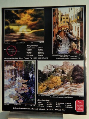 GERALD BROMMER ART PIECE VTG ORIG 1998 ADVERTISEMENT | eBay