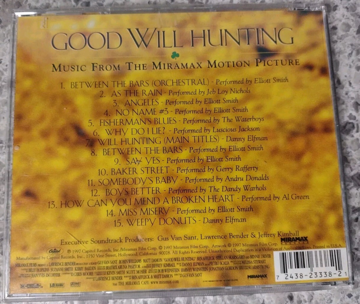 Good Will Hunting Original Soundtrack Robin Williams Matt Damon 1997 ...