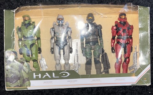 HALO Action Figures UNSC Master Chief & Marine Spartan Tanaka & MK VII ...