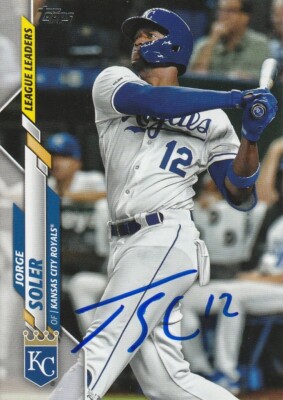 JORGE SOLER KANSAS CITY ROYALS SIGNED 2020 TOPPS CARD #159 | eBay