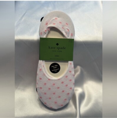 Kate Spade New York Women's Socks Liners 3 Pairs One Size Non Slip Heel ...
