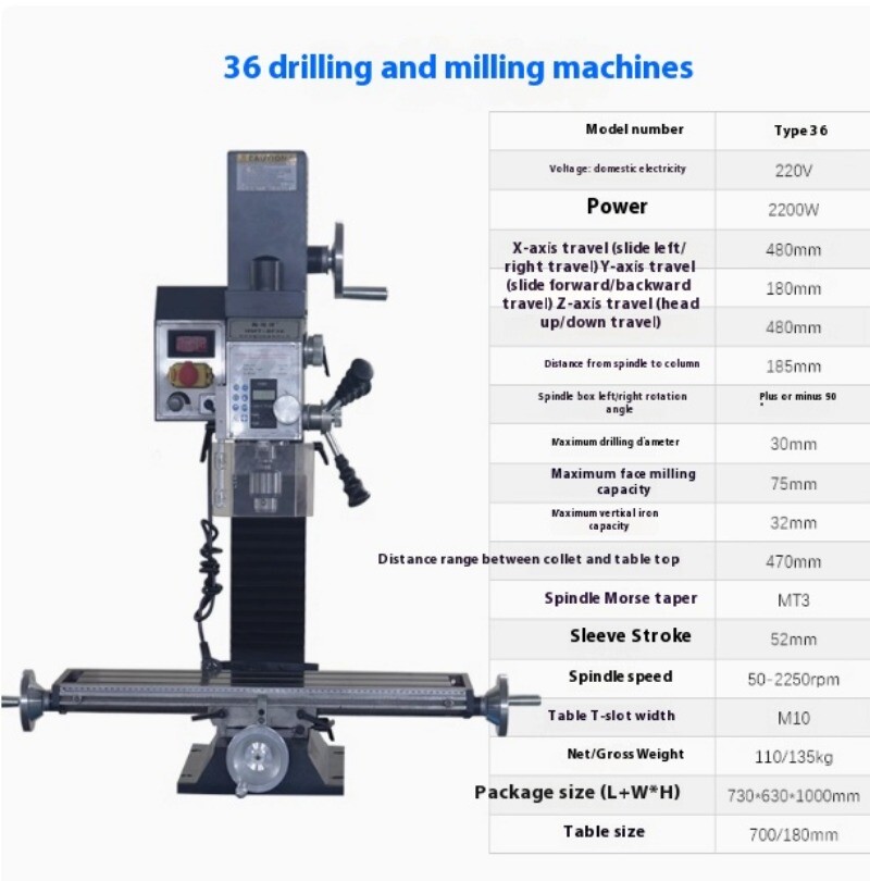 High Precision Small Drilling and Milling Machine Desktop Drilling and ...