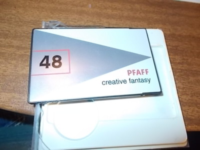 PFAFF CREATIVE FANTASY EMBROIDERY CARD #48 Pattern combo 7570 7562 7560 ...