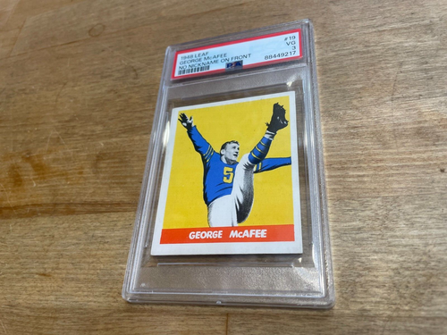 1948 Leaf George Mcafee #19 No Nickname On Front PSA 3 Chicago Bears | eBay