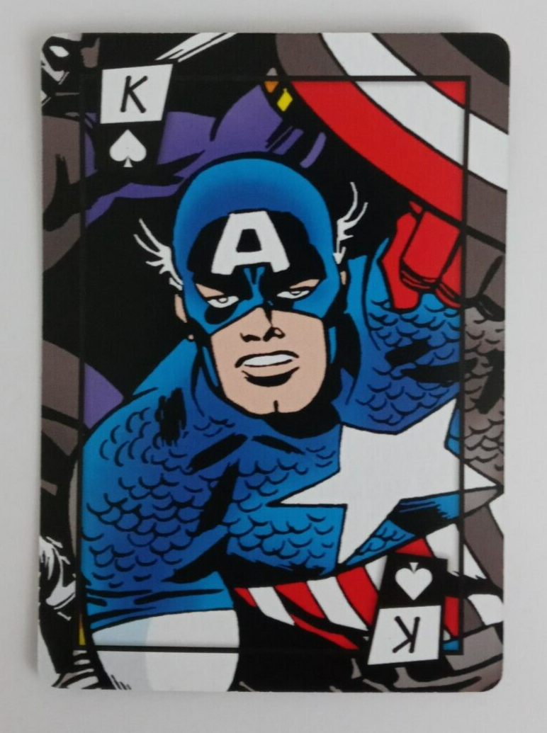 Marvel Comic Hero Playing Card Captain America King Spades | eBay