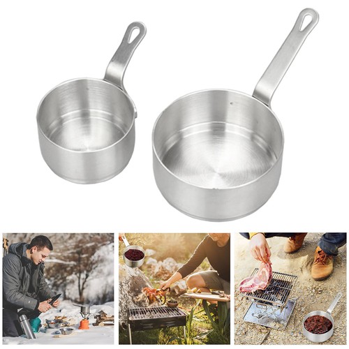 Stainless Saucepan Small Cooking Pot Pan Milk Warmer 50ml And 100ml ...