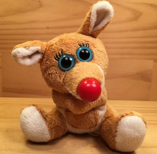 RED NOSE DAY KANGAROO "Brown" Gorgeous Little Roo Soft Toy Stuffed ...