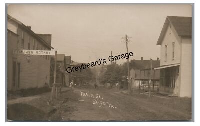 RPPC Main Street View SLIGO PA Clarion County Vintage Real Photo ...
