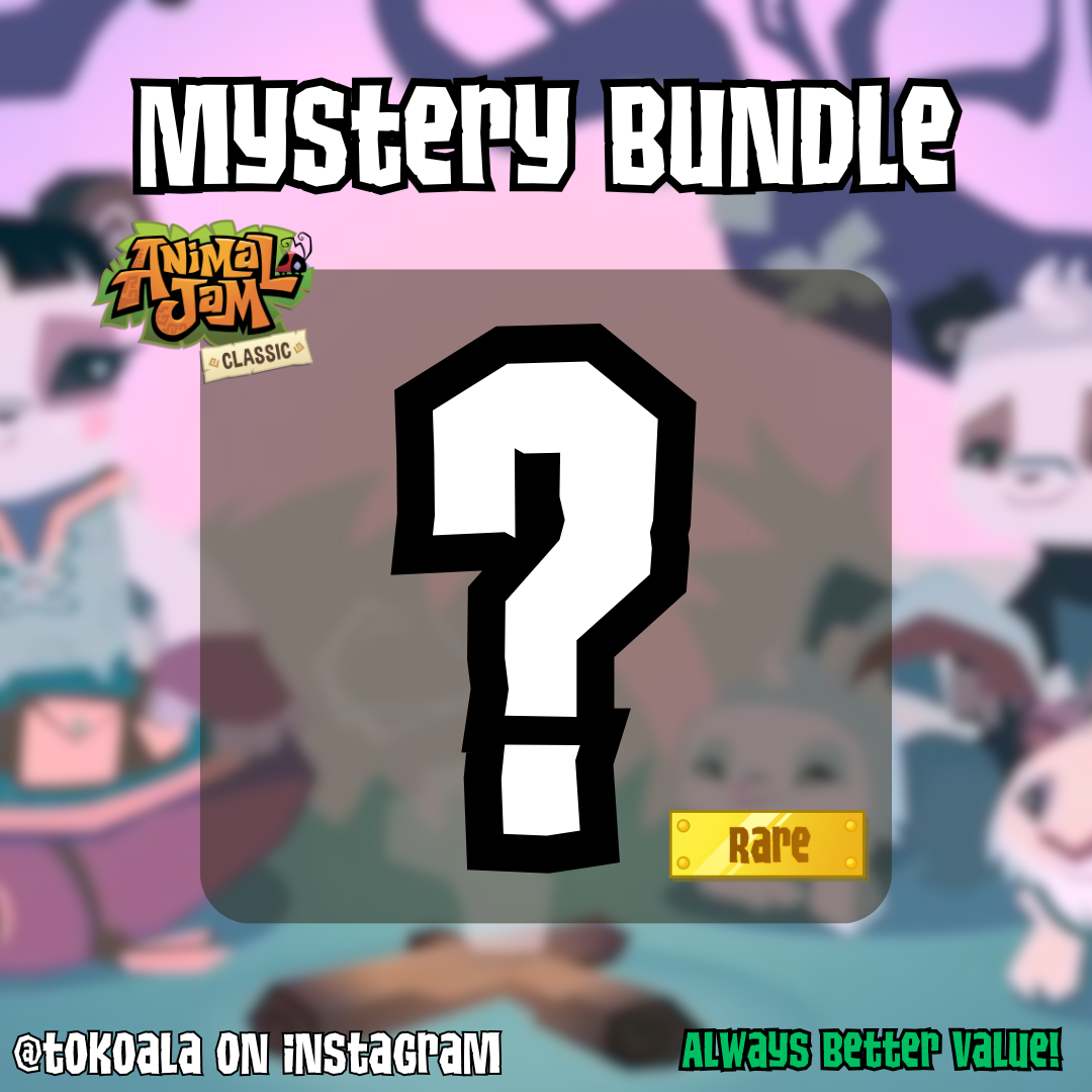 Animal Jam Classic AJC Mystery Clothing / Den Bundle (READ DESC before ...