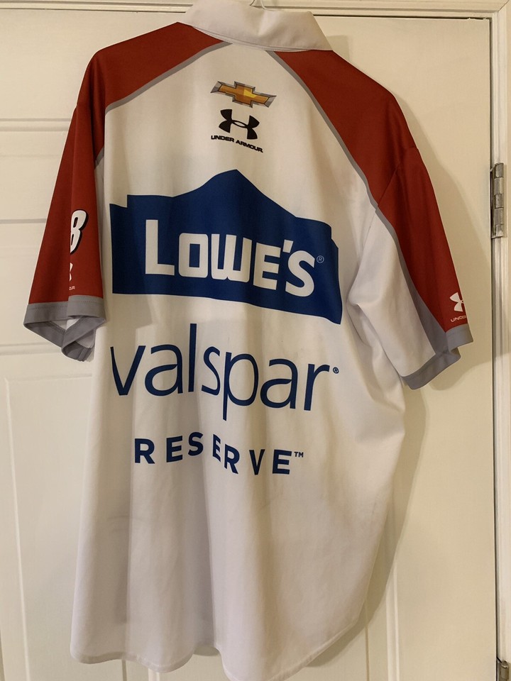 2014 Jimmie Johnson Autographed #48 Valspar Reserve Race Used Crew ...
