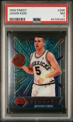 Jason Kidd 1994 Topps Finest #286 Rookie PSA 7 Mavericks | eBay